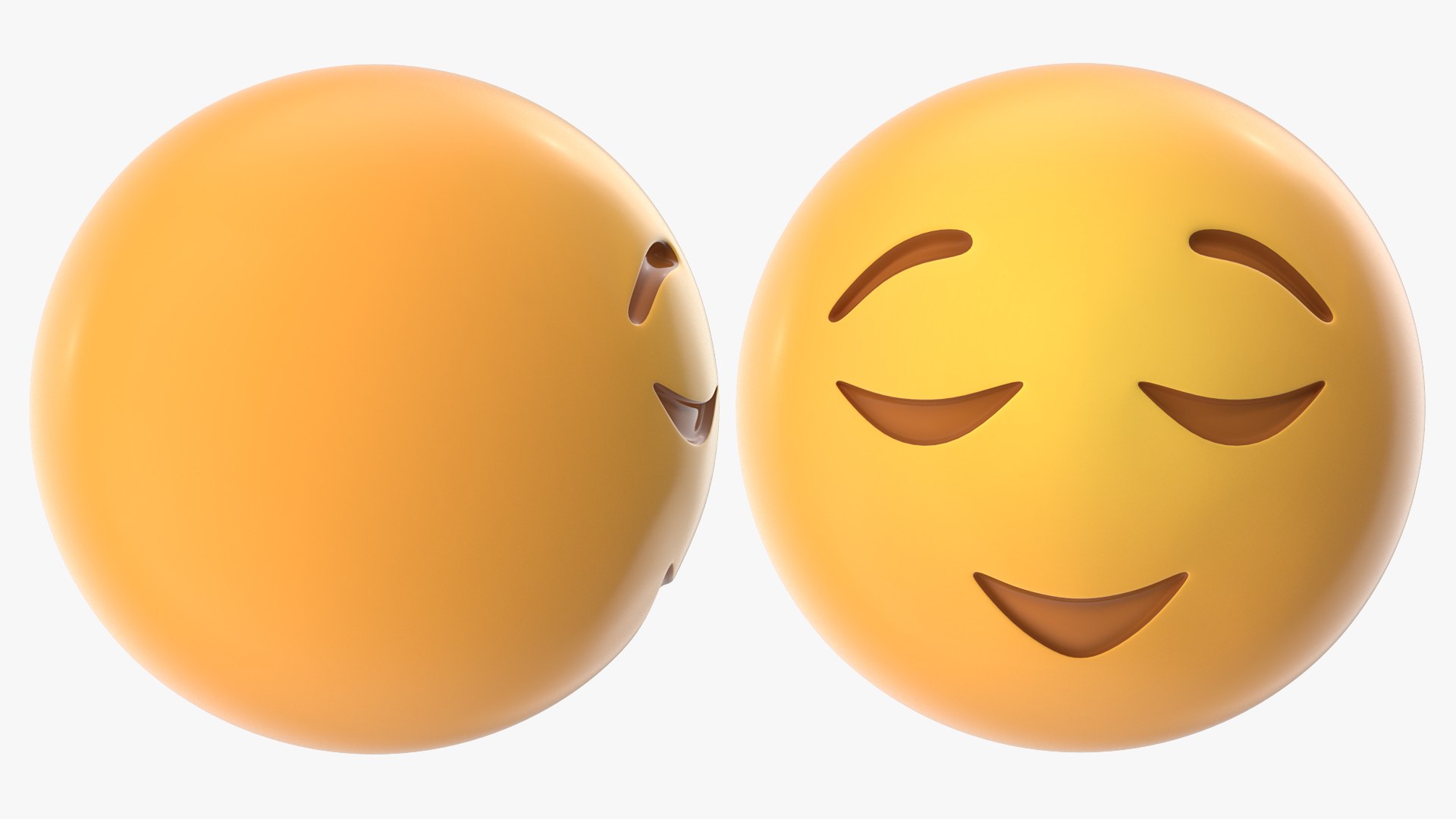 3D Relieved Emoji Model - TurboSquid 1533921
