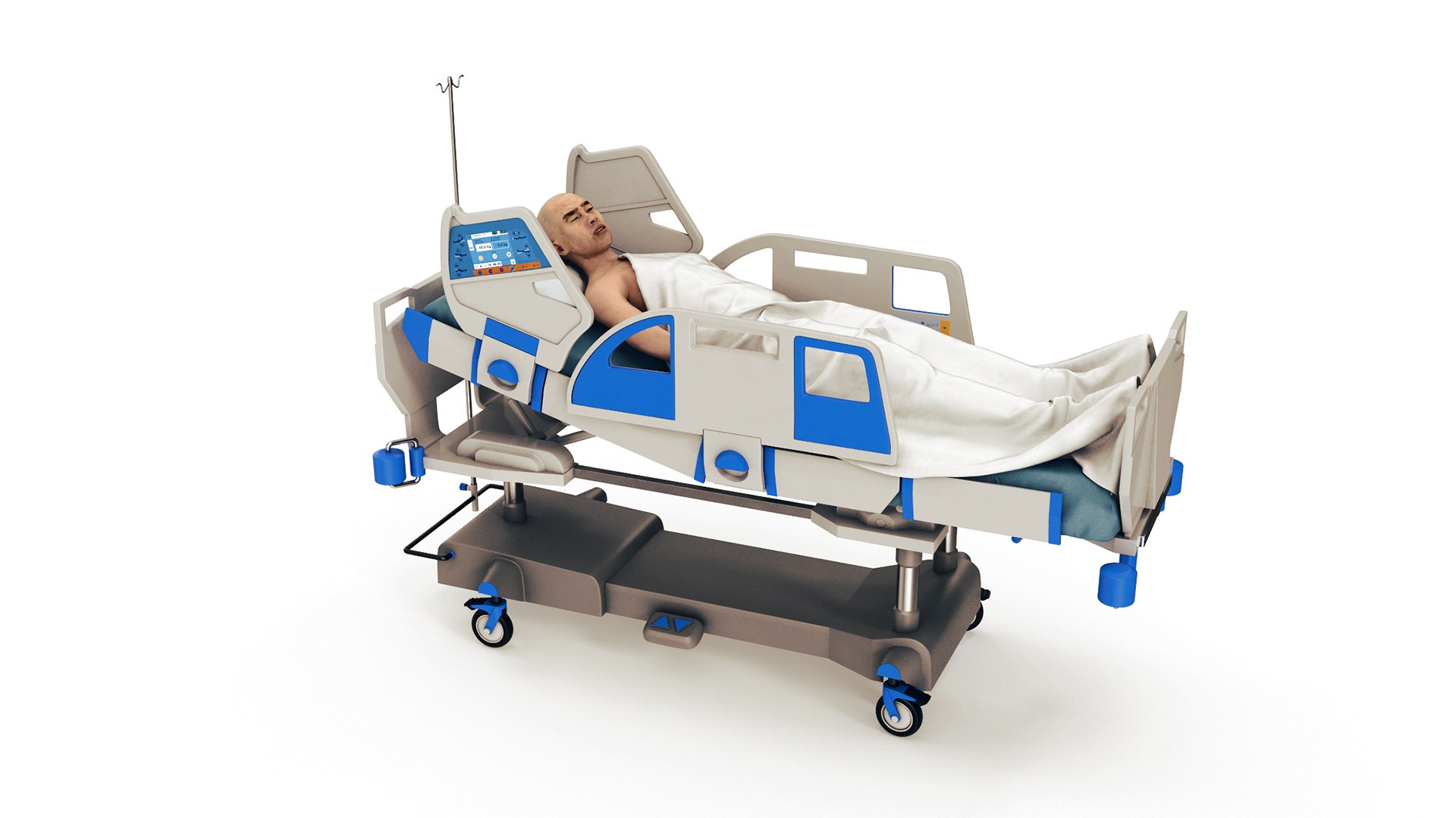 3D model patient medical bed - TurboSquid 1647454
