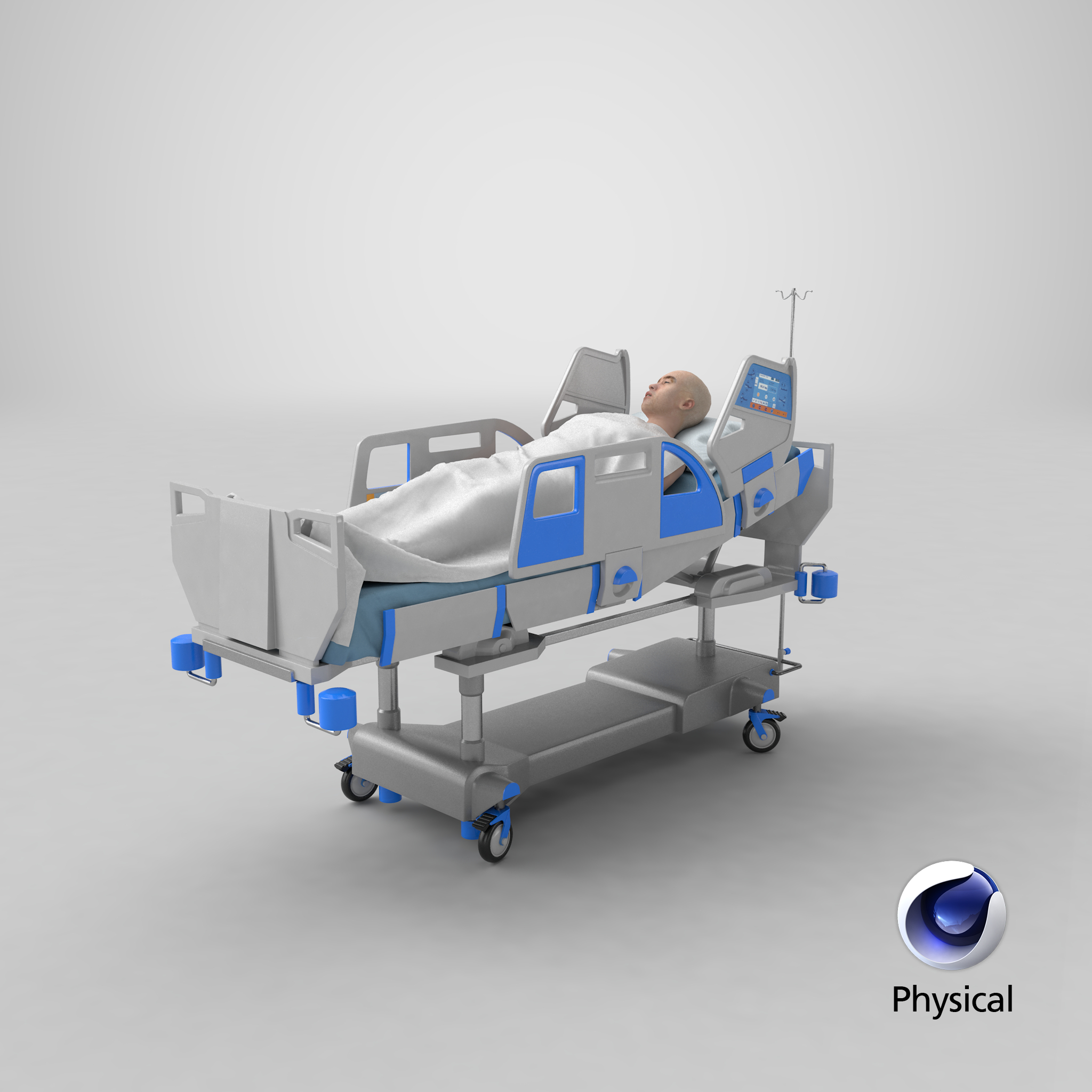 3D model patient medical bed - TurboSquid 1647454