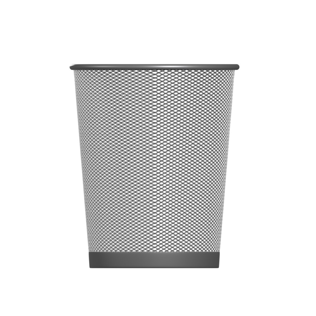 Maya Silver Mesh Rubbish Bin