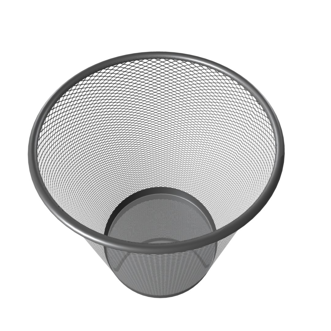 Maya Silver Mesh Rubbish Bin
