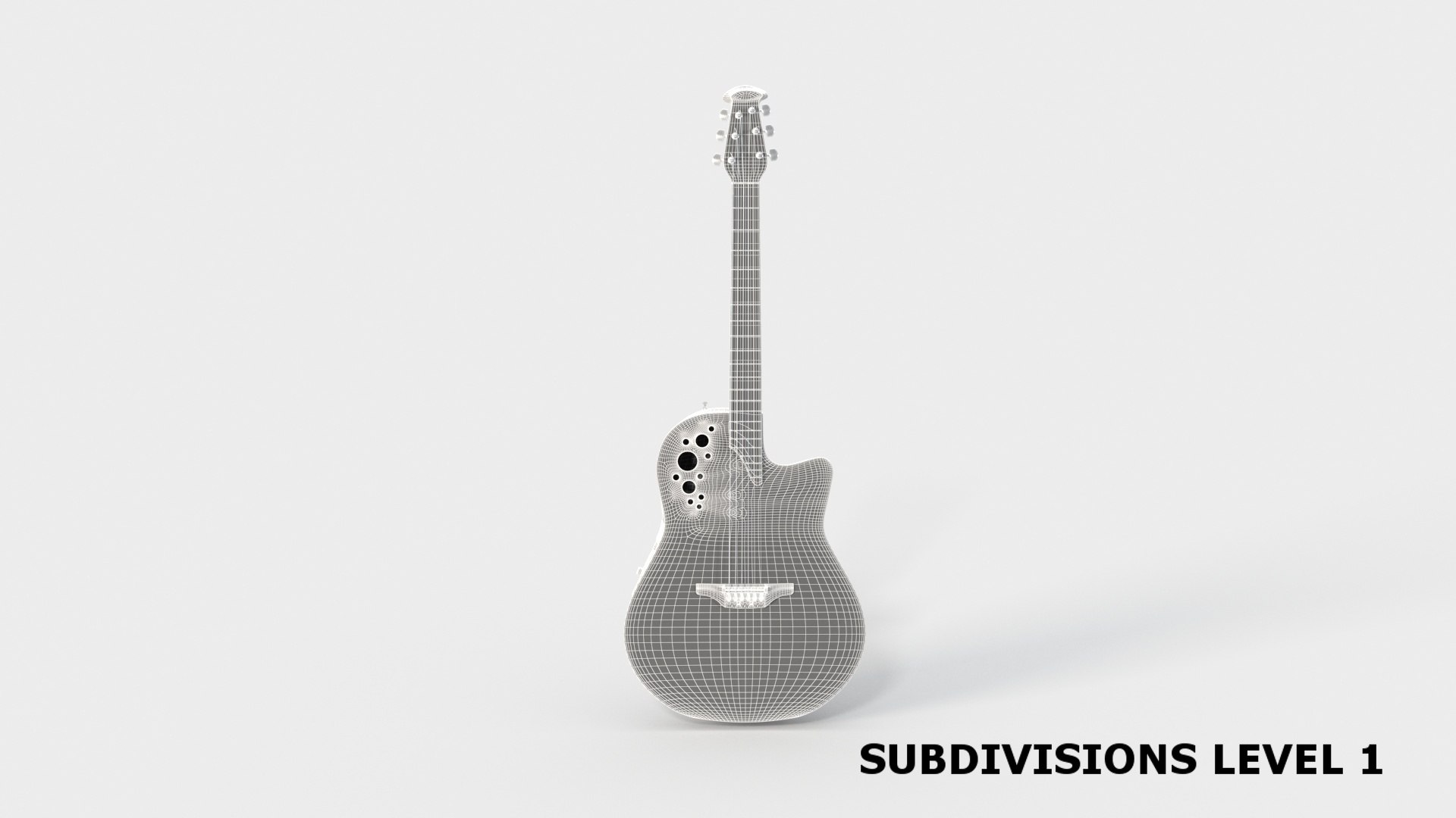 Ovation Elite Guitar 3D - TurboSquid 1752040