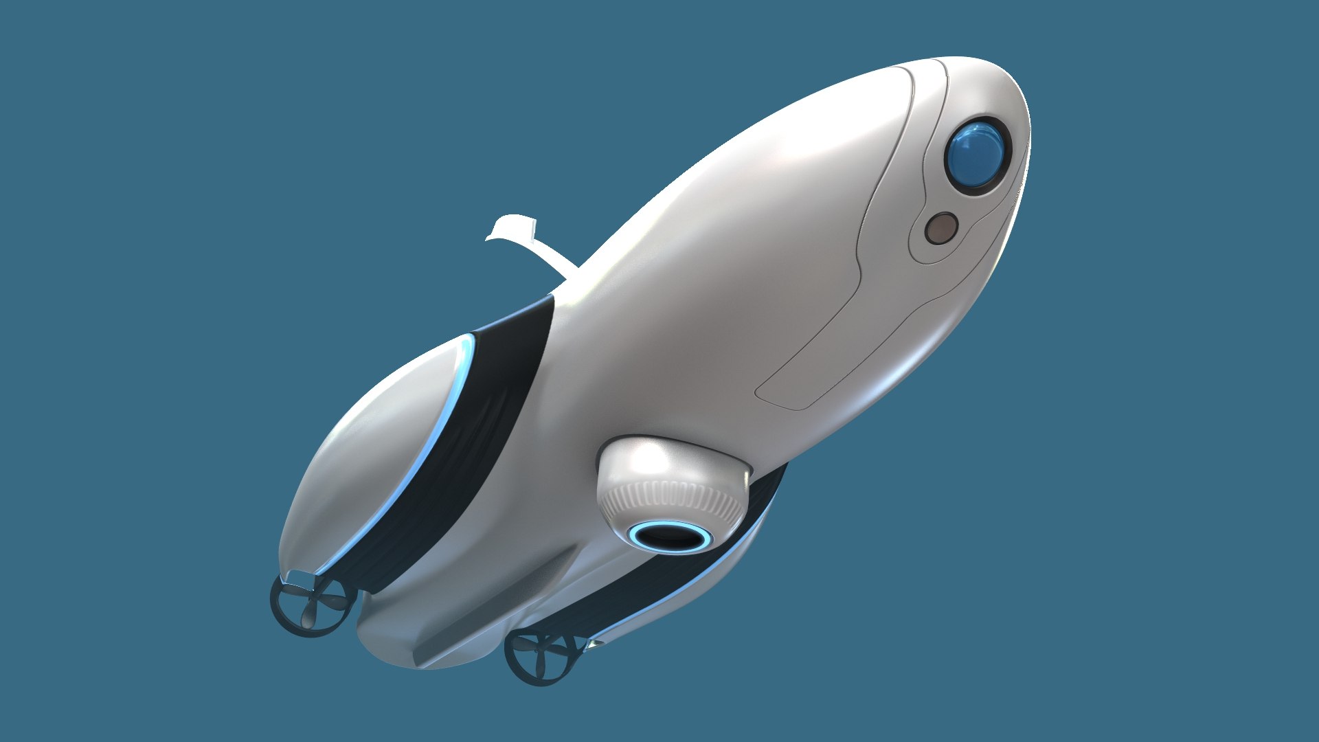 3D PowerVision PowerDolphin Marine Drone Model - TurboSquid 2426694