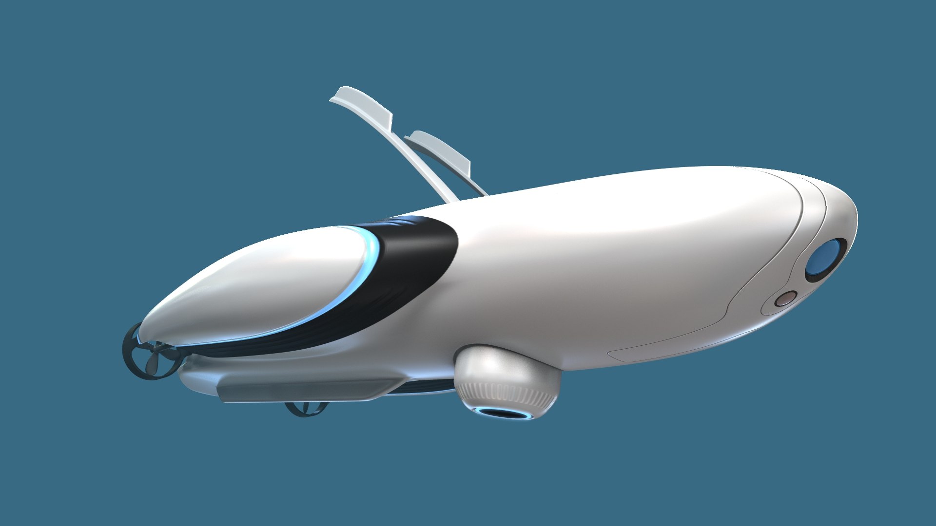 3D PowerVision PowerDolphin Marine Drone Model - TurboSquid 2426694