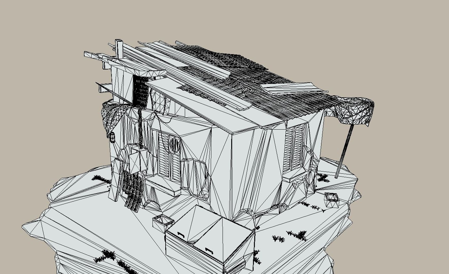 Slum Shop 3D Model - TurboSquid 1621073