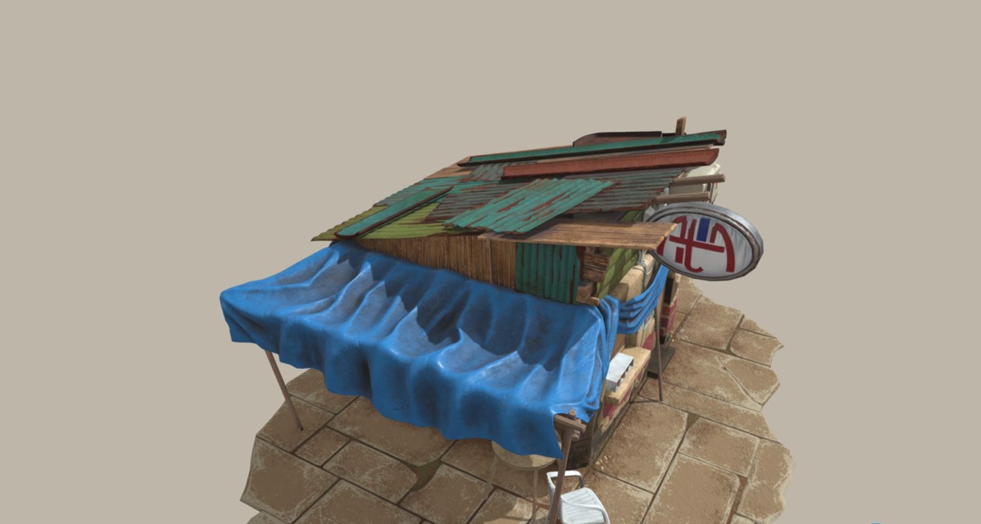 Slum Shop 3D Model - TurboSquid 1621073