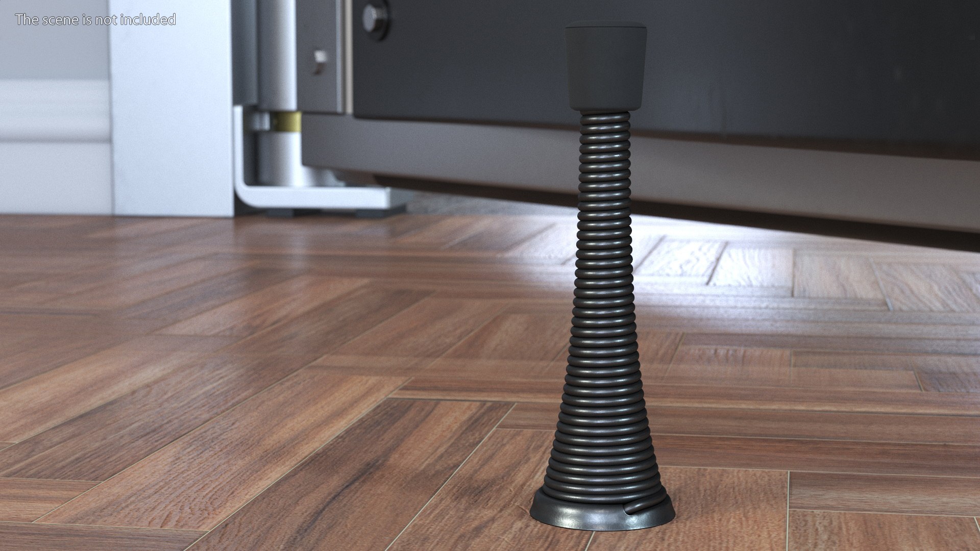 3D Black Spring Door Wedge Model - TurboSquid 2131148