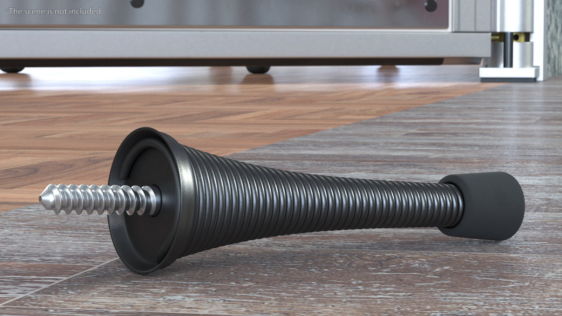 3D Black Spring Door Wedge Model - TurboSquid 2131148