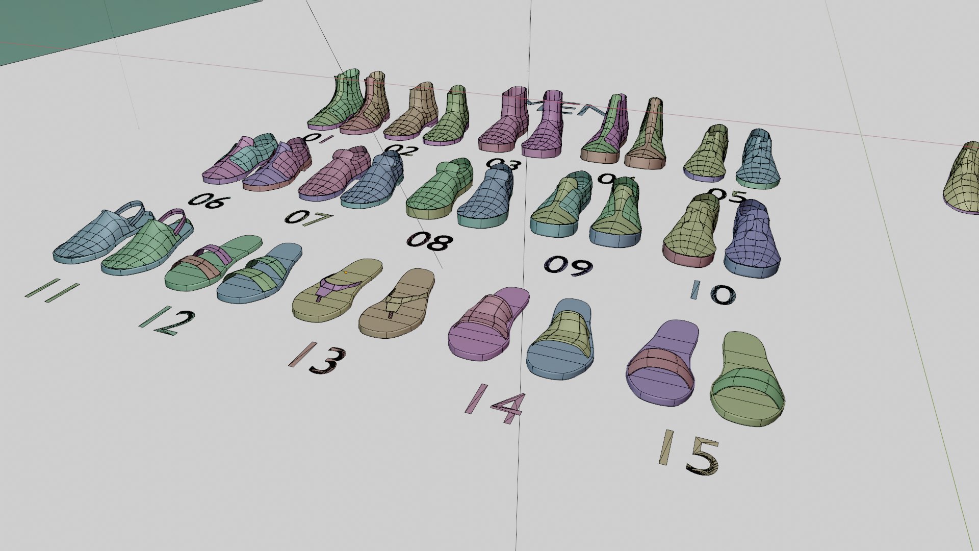 3D Base Mesh Shoes 31 Models - TurboSquid 1781114