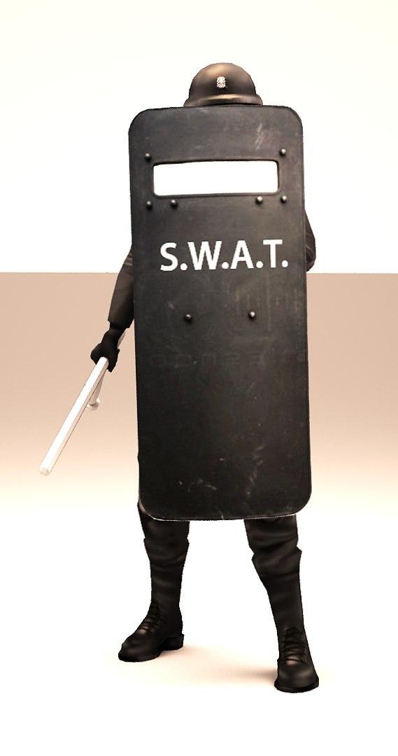 Swat Man 3d Model