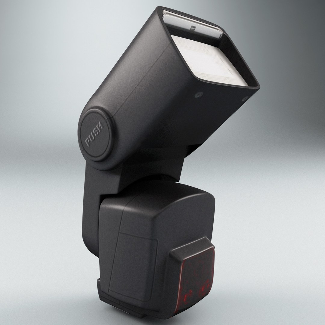 3d Model Speedlite Modelled