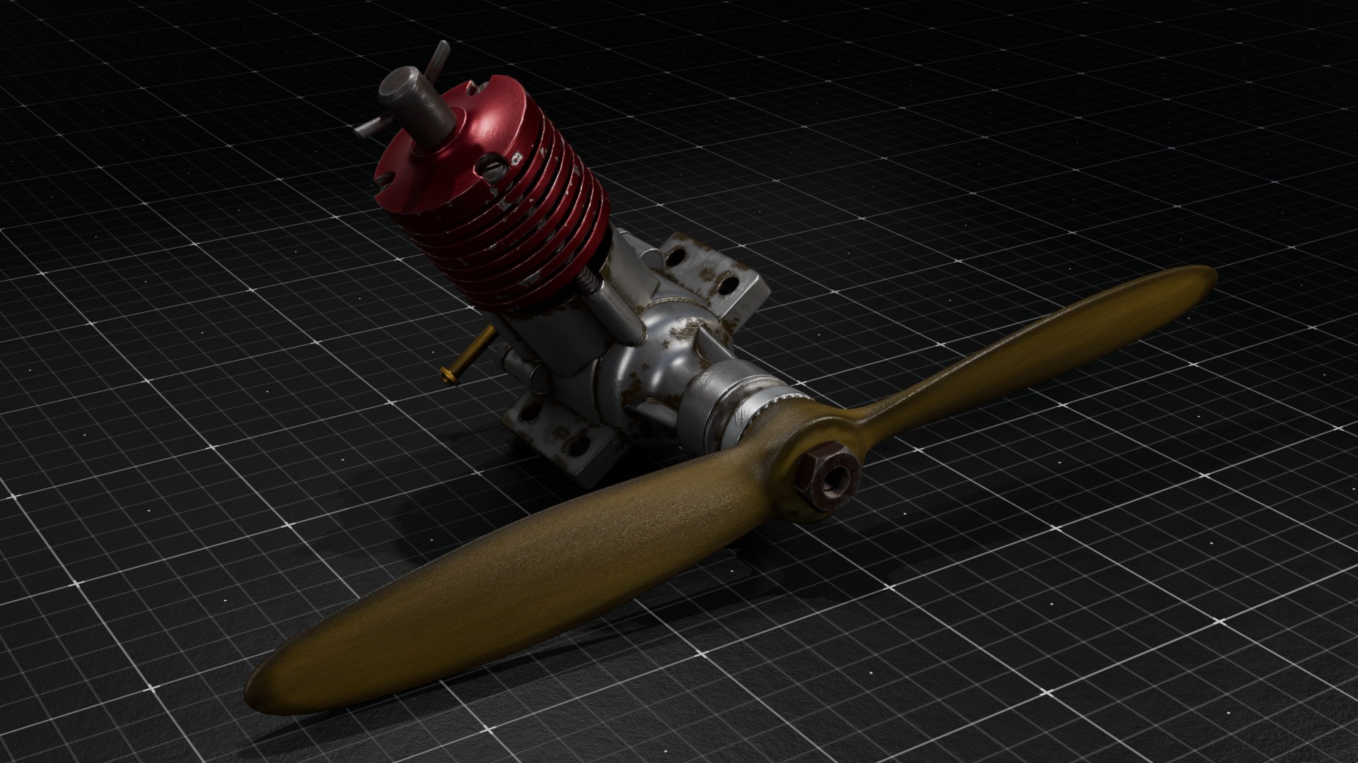 3D Low-poly Engine For Aircraft Model - TurboSquid 2270349