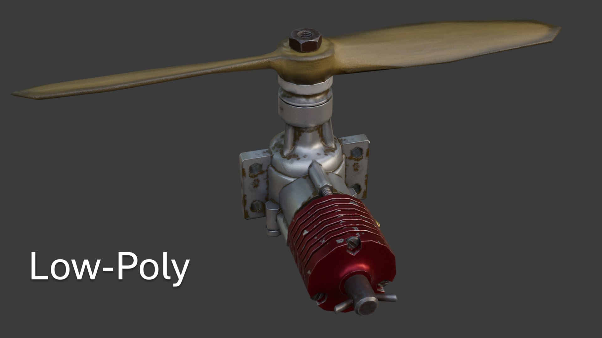 3D Low-poly Engine For Aircraft Model - TurboSquid 2270349