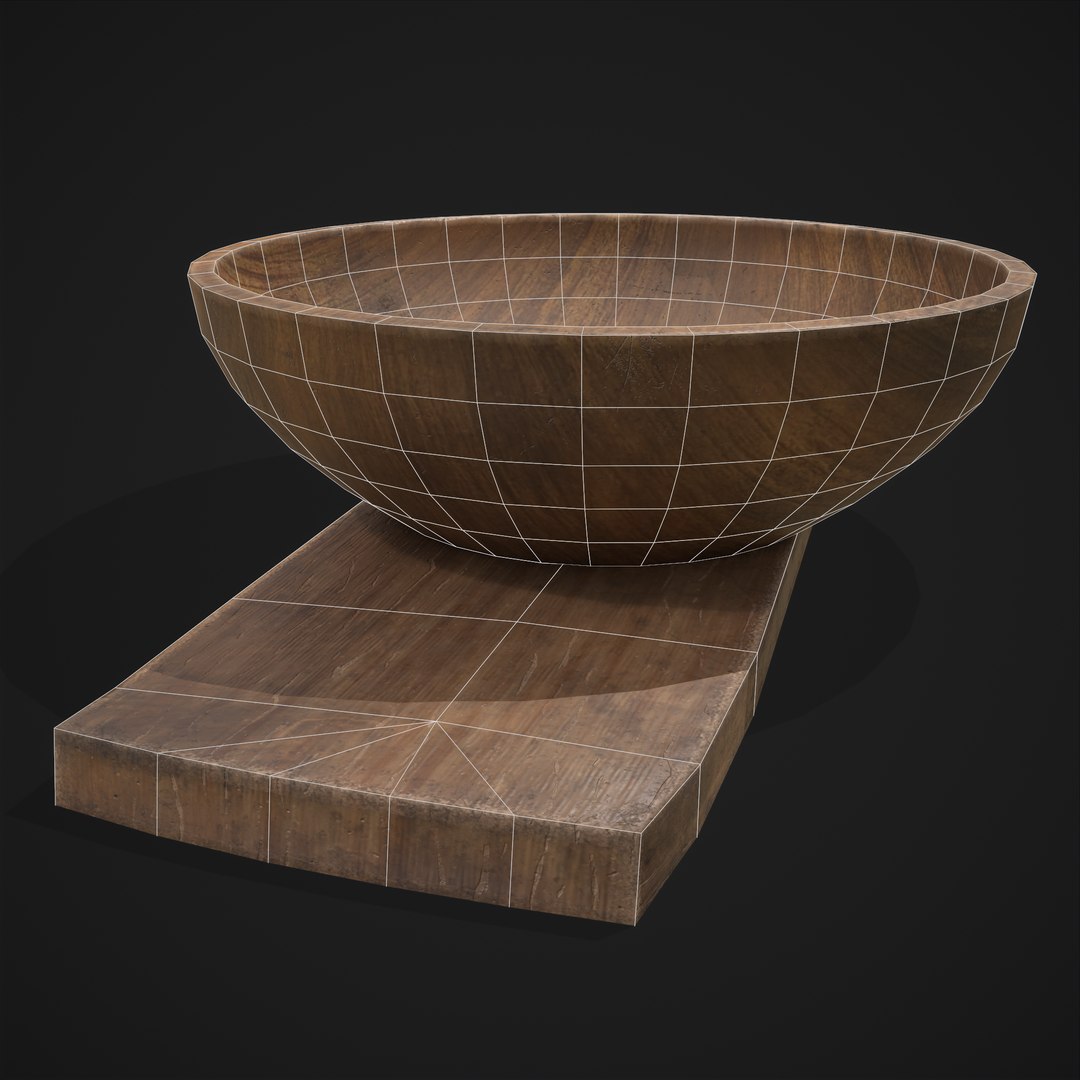 3D Bowl And Board - TurboSquid 1831383