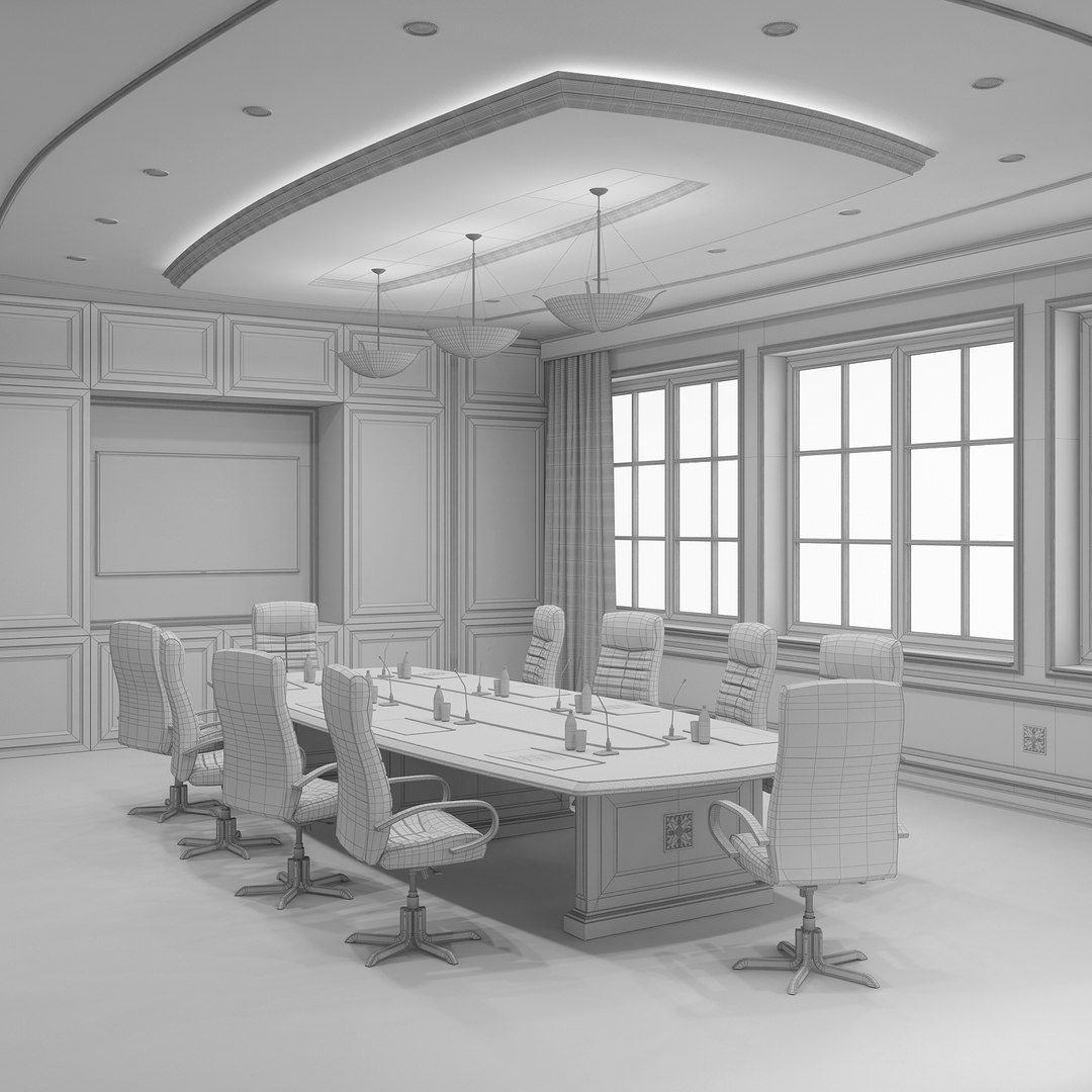 Conference Room 3d Model