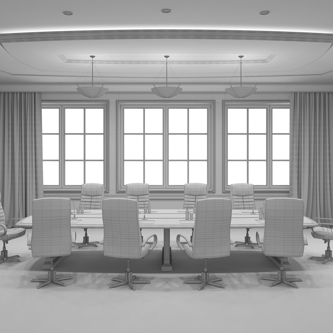Conference Room 3d Model