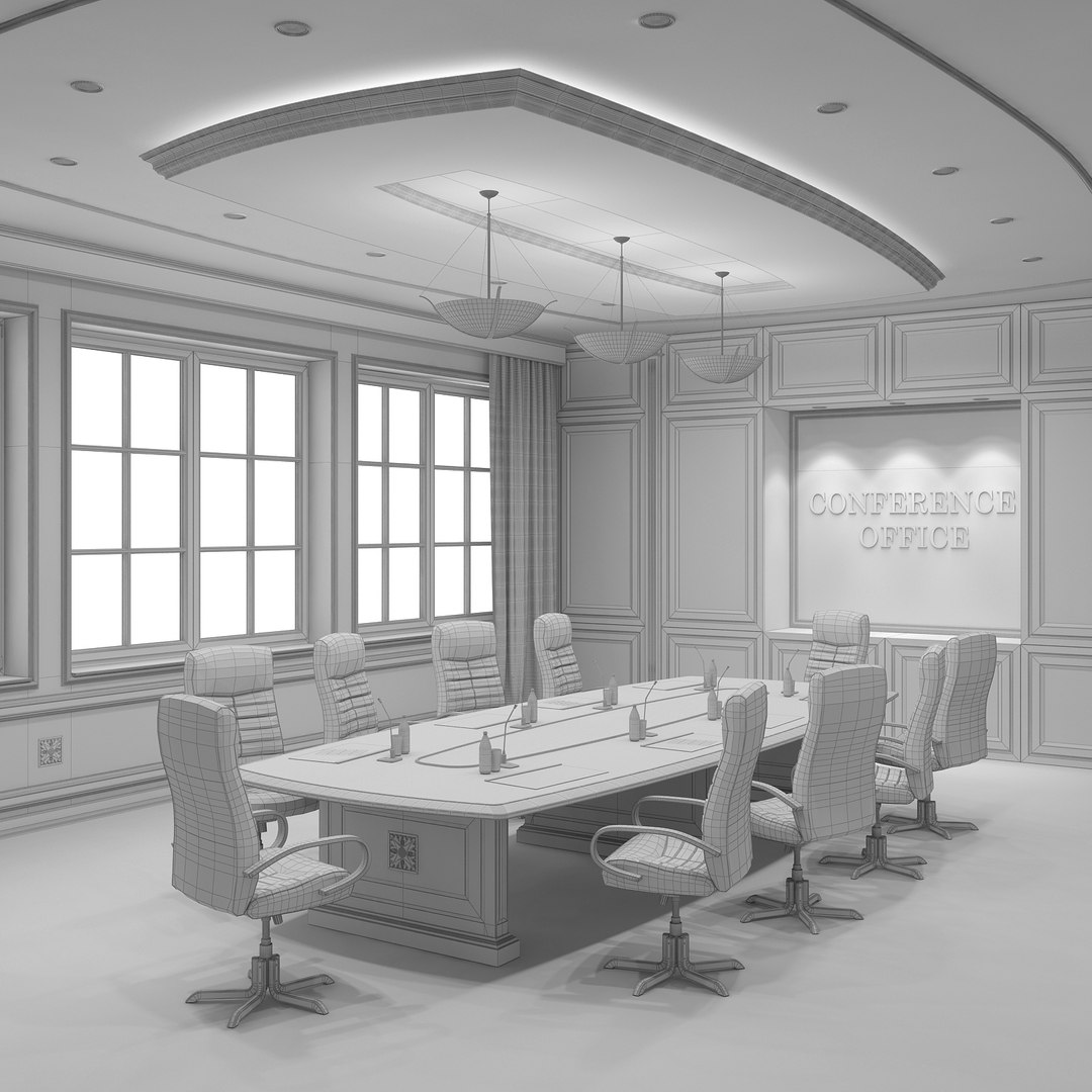 Conference Room 3d Model