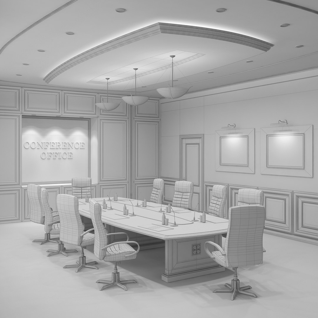 Conference Room 3d Model