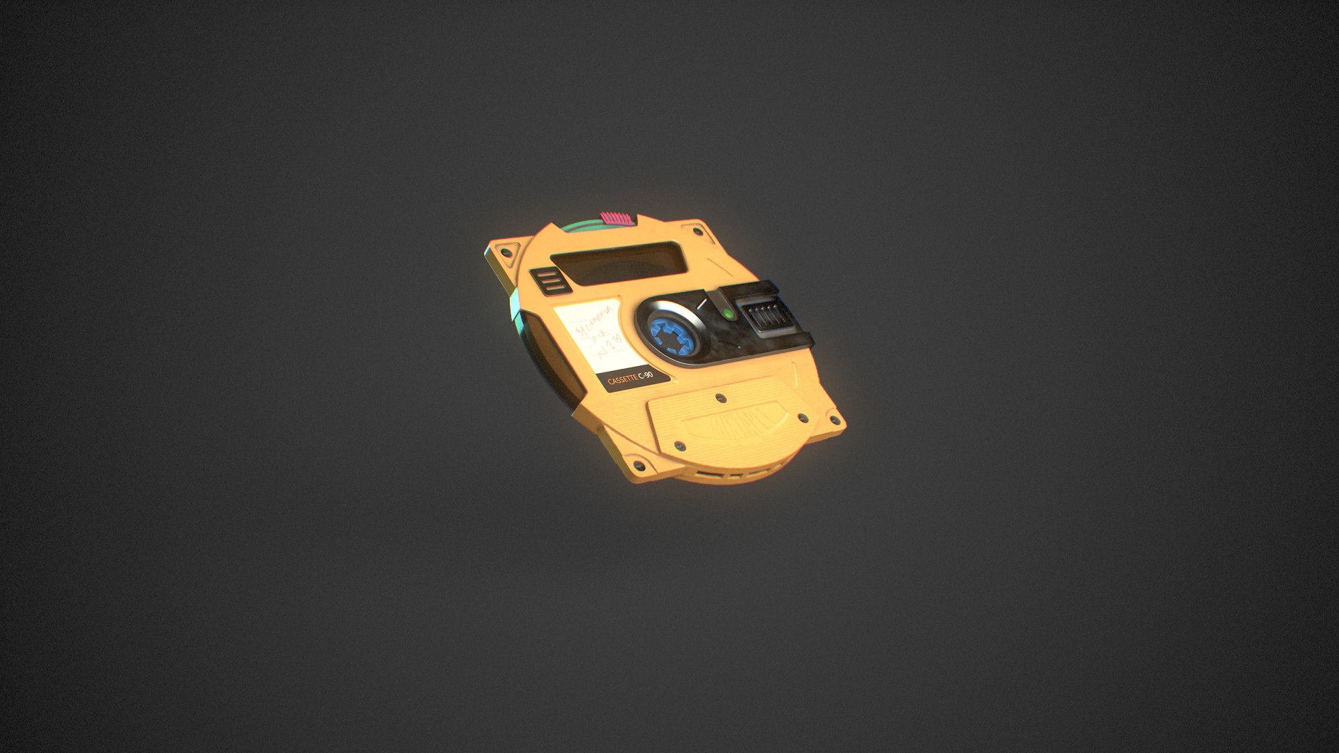 3D Sci-Fi Cassette Player Model - TurboSquid 2355757