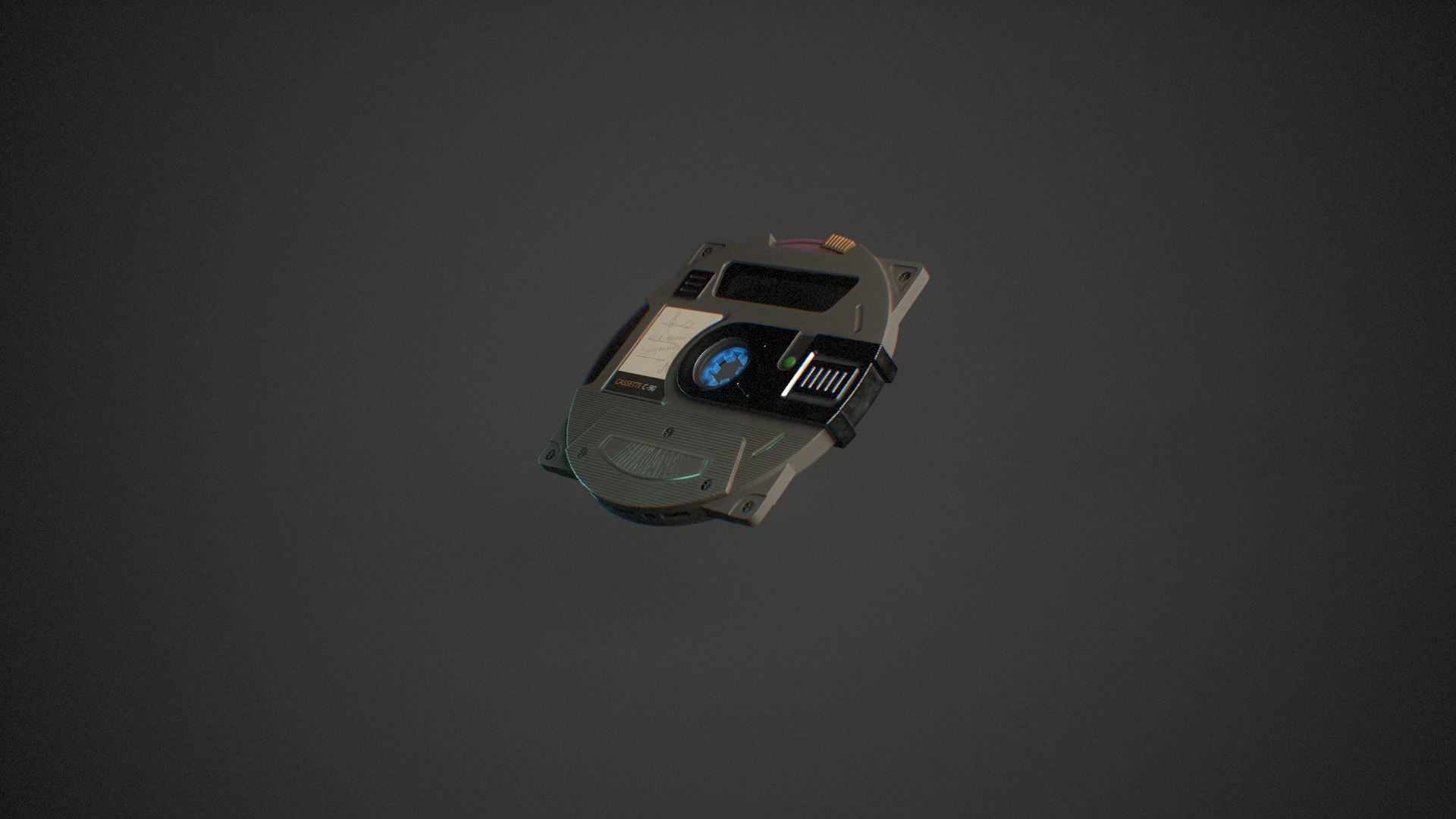 3D Sci-Fi Cassette Player Model - TurboSquid 2355757