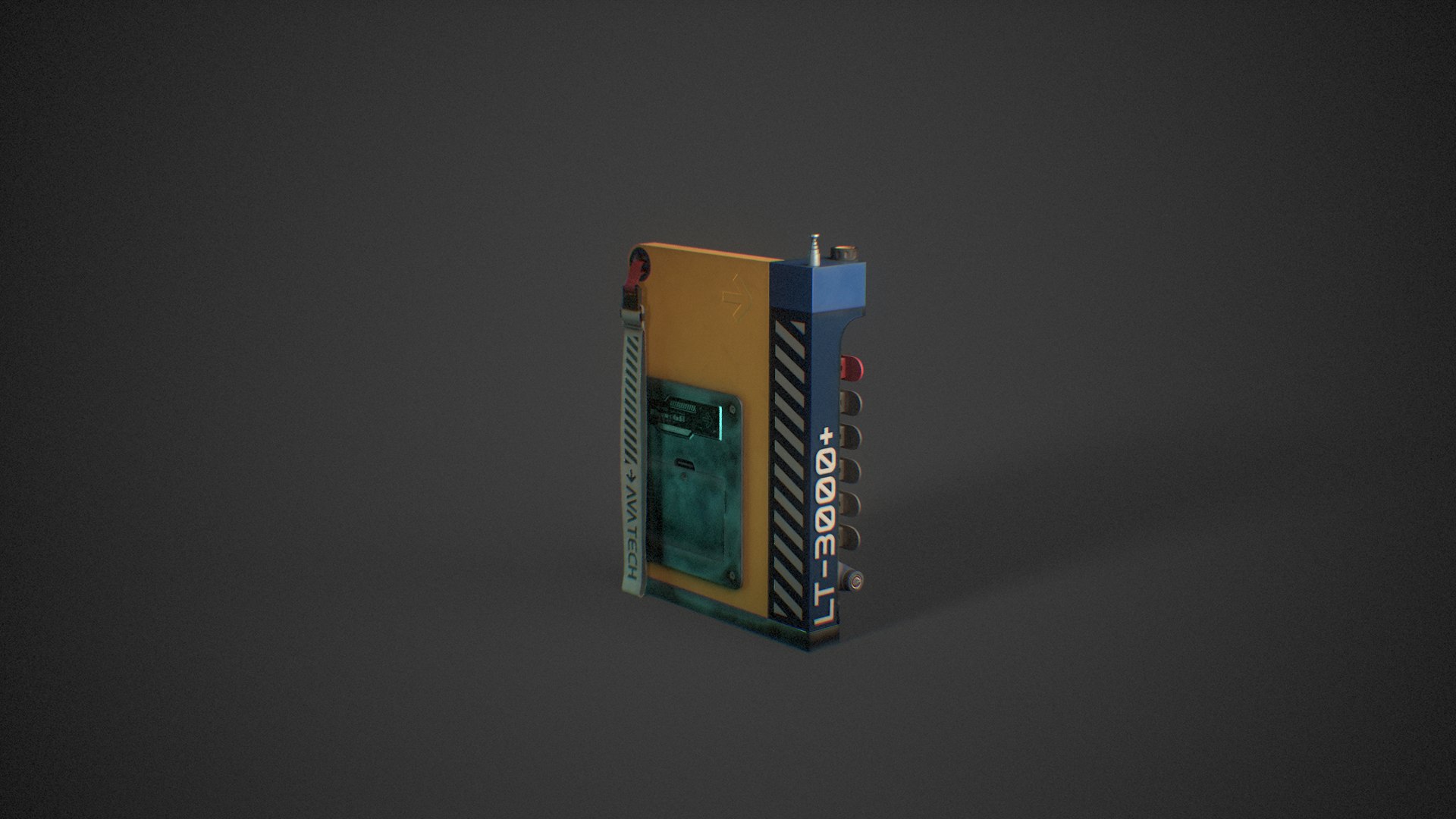 3D Sci-Fi Cassette Player Model - TurboSquid 2355757