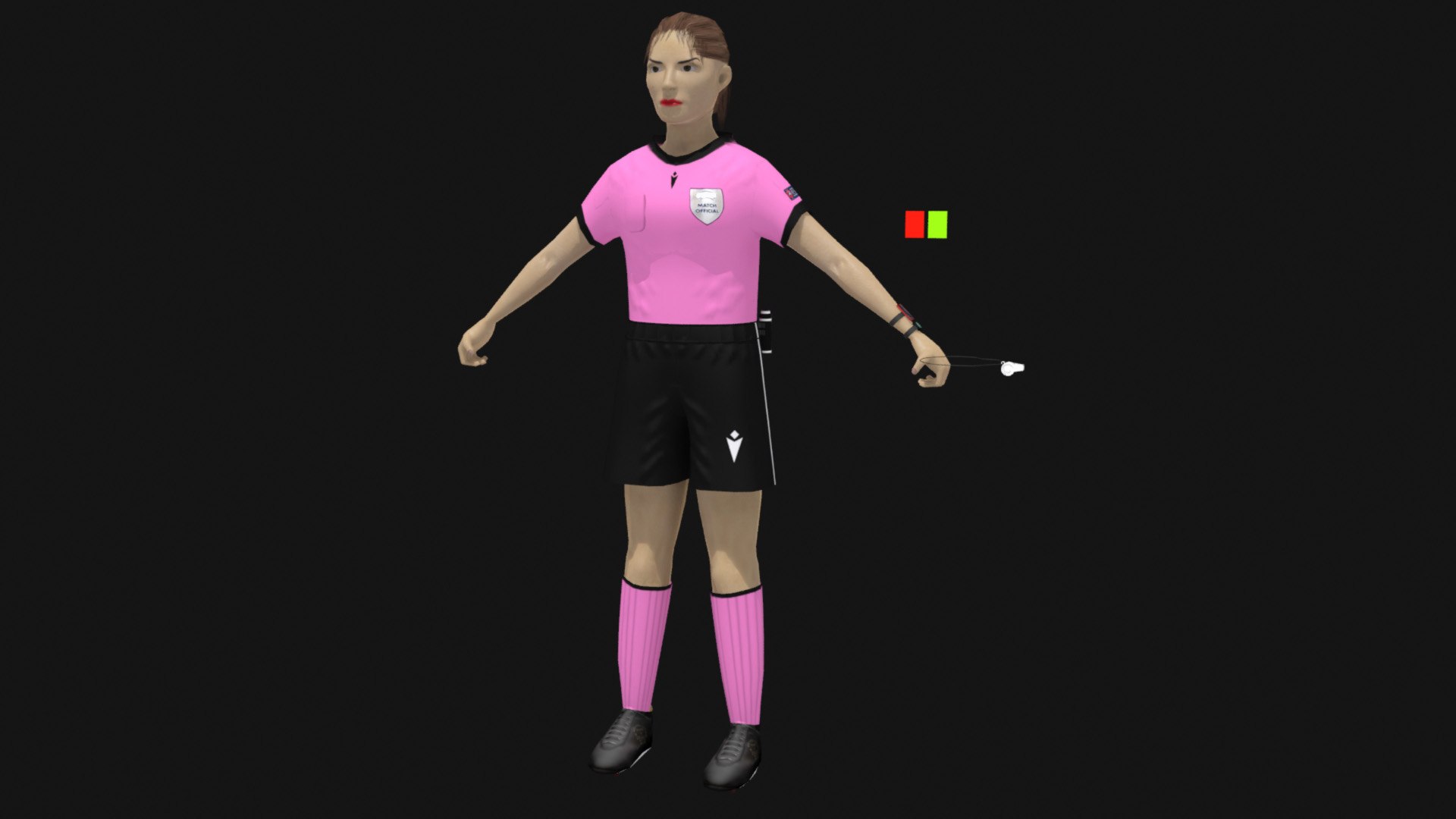 3D Soccer Female Referee Model - TurboSquid 2234254