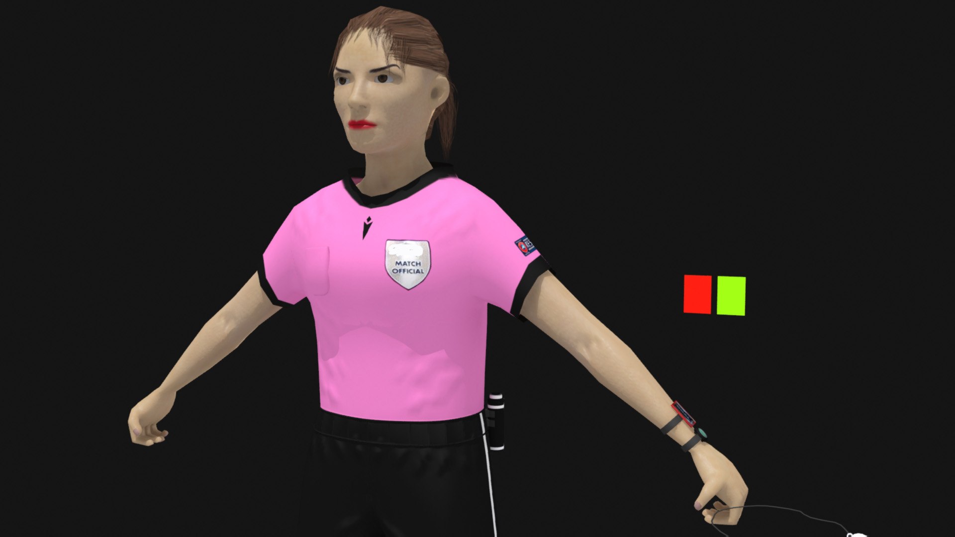 3D Soccer Female Referee Model - TurboSquid 2234254