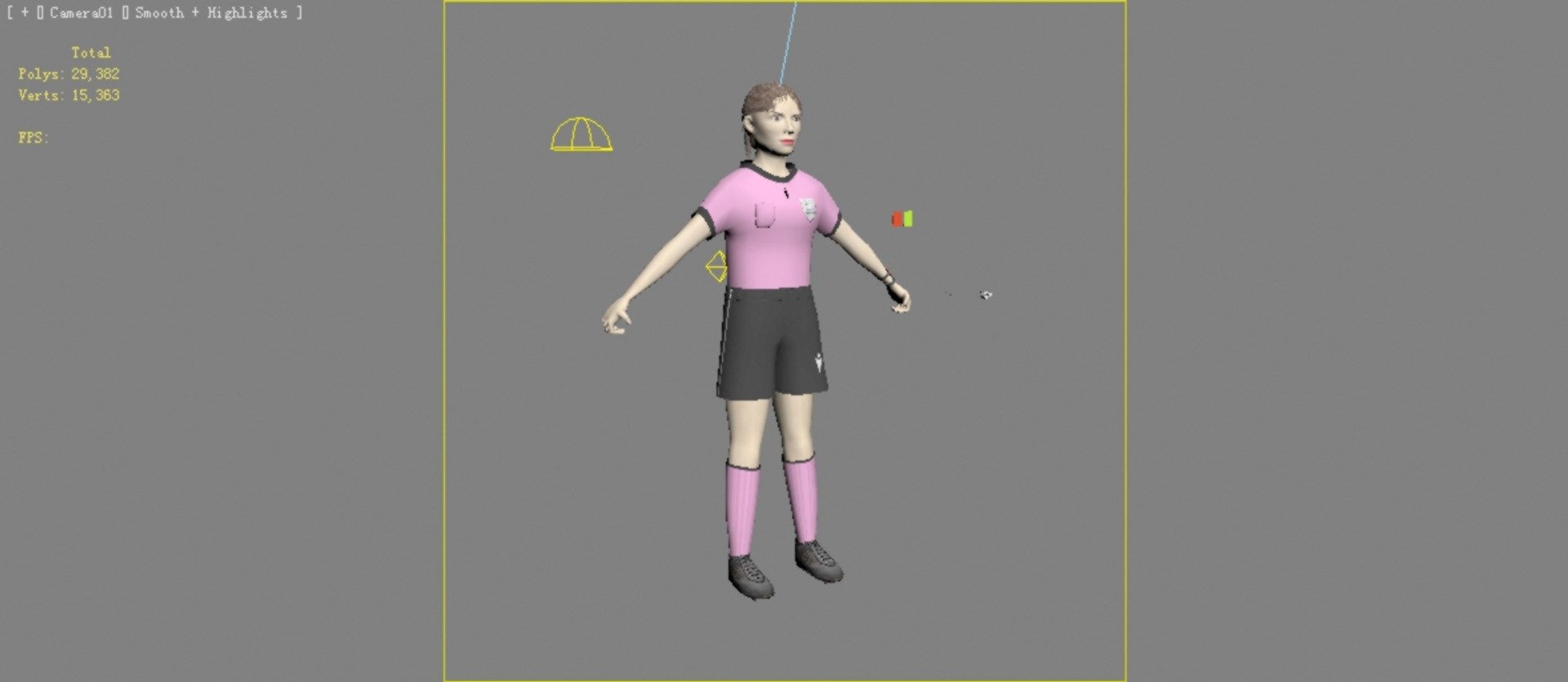 3D Soccer Female Referee Model - TurboSquid 2234254
