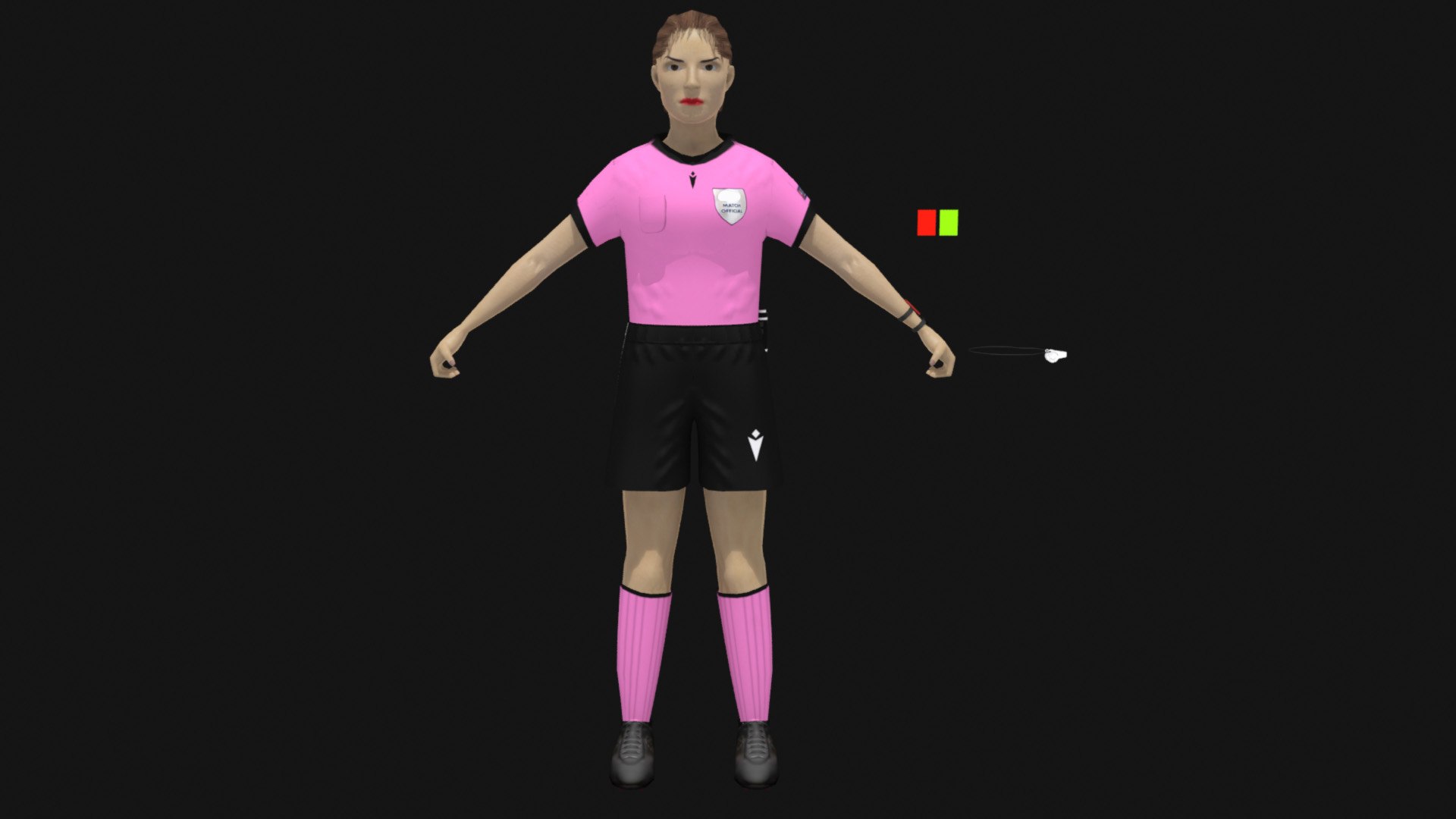3D Soccer Female Referee Model - TurboSquid 2234254