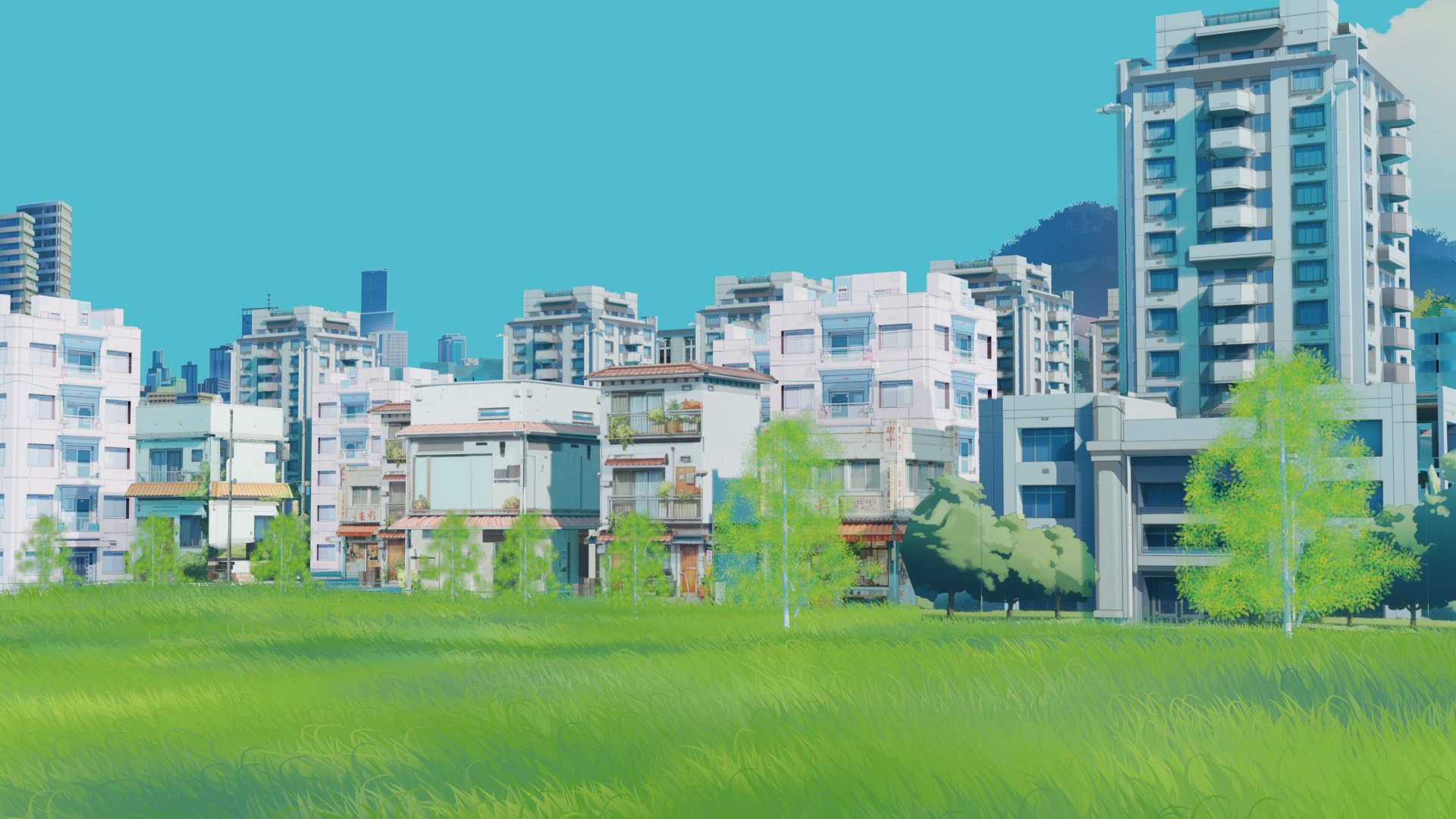 3D Anime City - Anime Buildings - Anime Neighborhood - TurboSquid 2336509