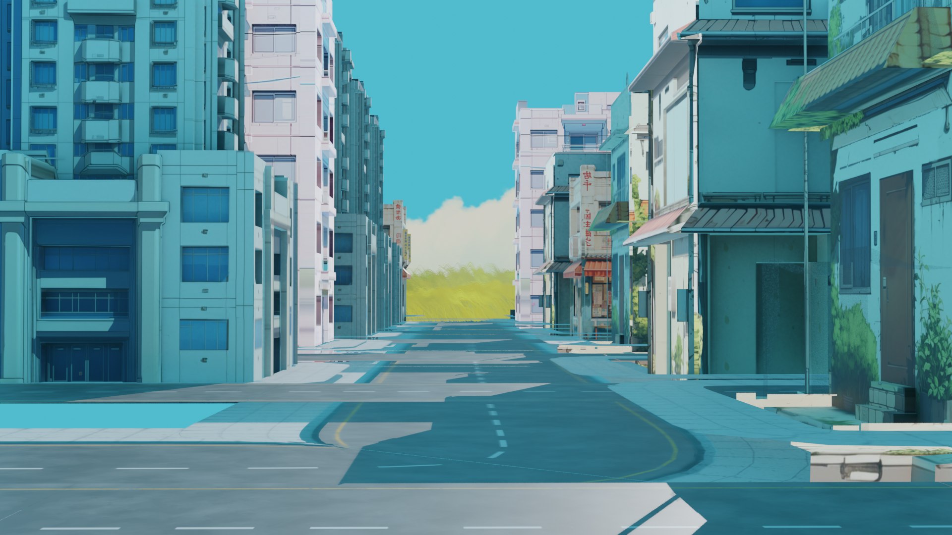 3D Anime City - Anime Buildings - Anime Neighborhood - TurboSquid 2336509
