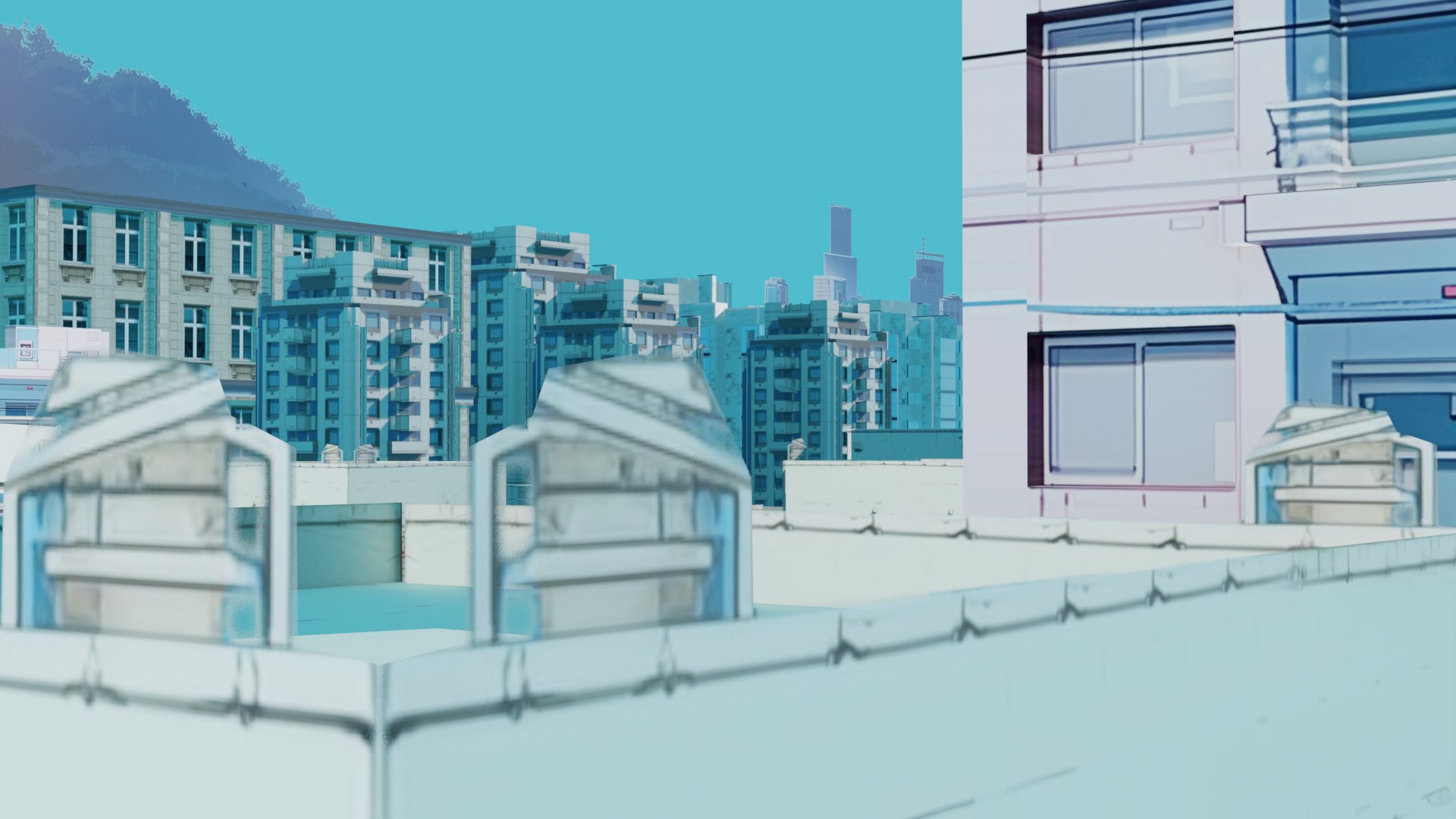3D Anime City - Anime Buildings - Anime Neighborhood - TurboSquid 2336509
