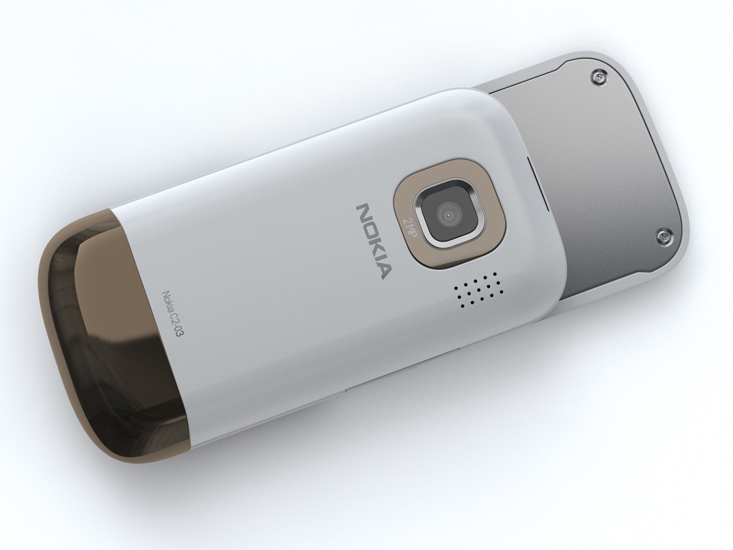 3d Nokia C2-03 Mobile Phone