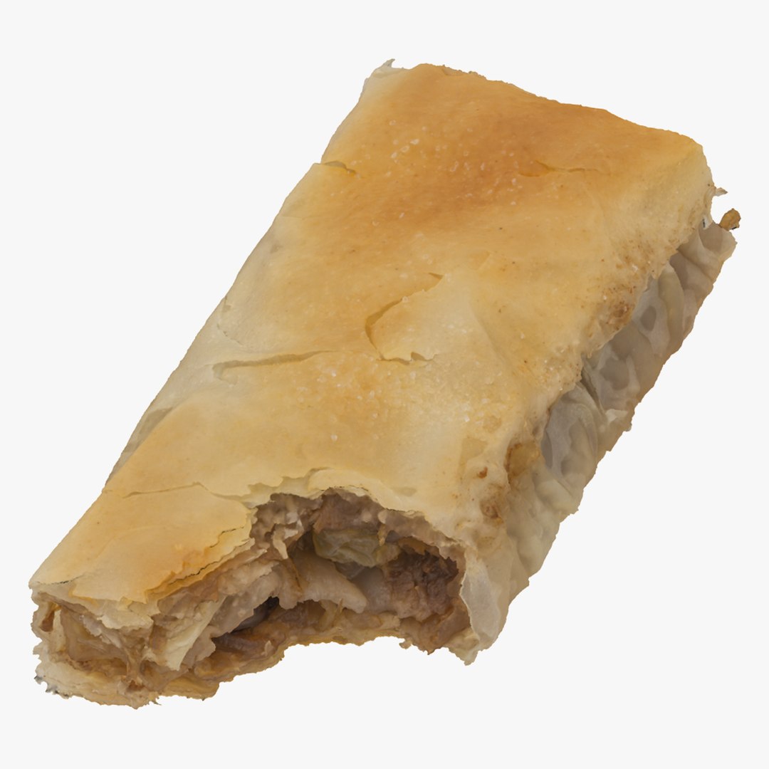 3D model Apple Strudel 01 Bitten RAW Scan - TurboSquid 1718869