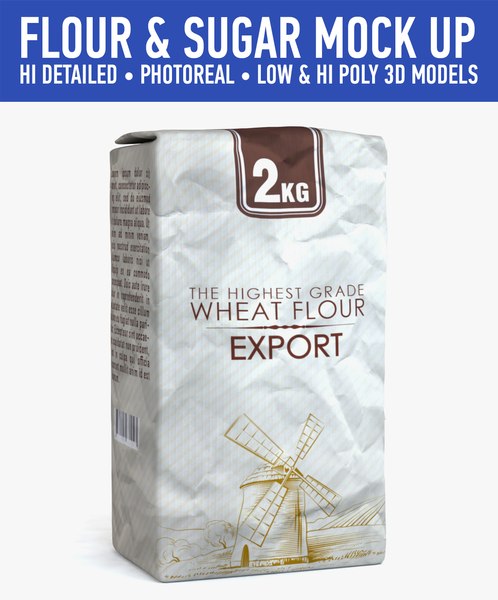 sugar packets 3d model