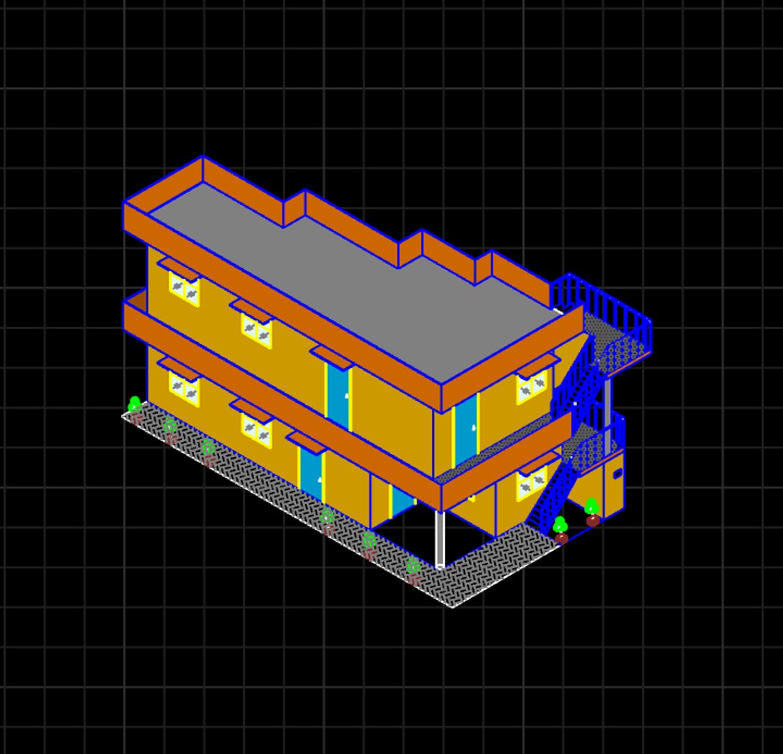 House 2d View Model - TurboSquid 1320133