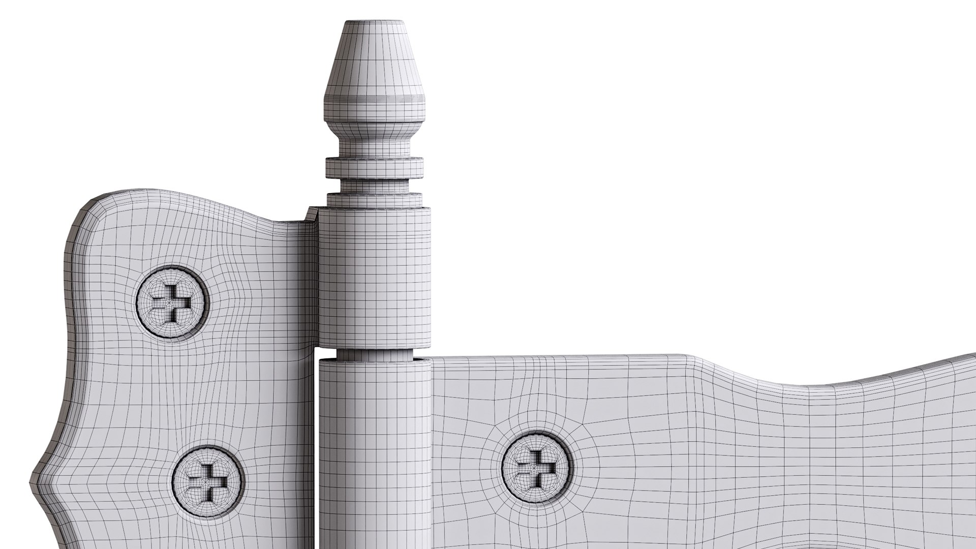 Door Strap Hinge 3D Model - TurboSquid 2278414