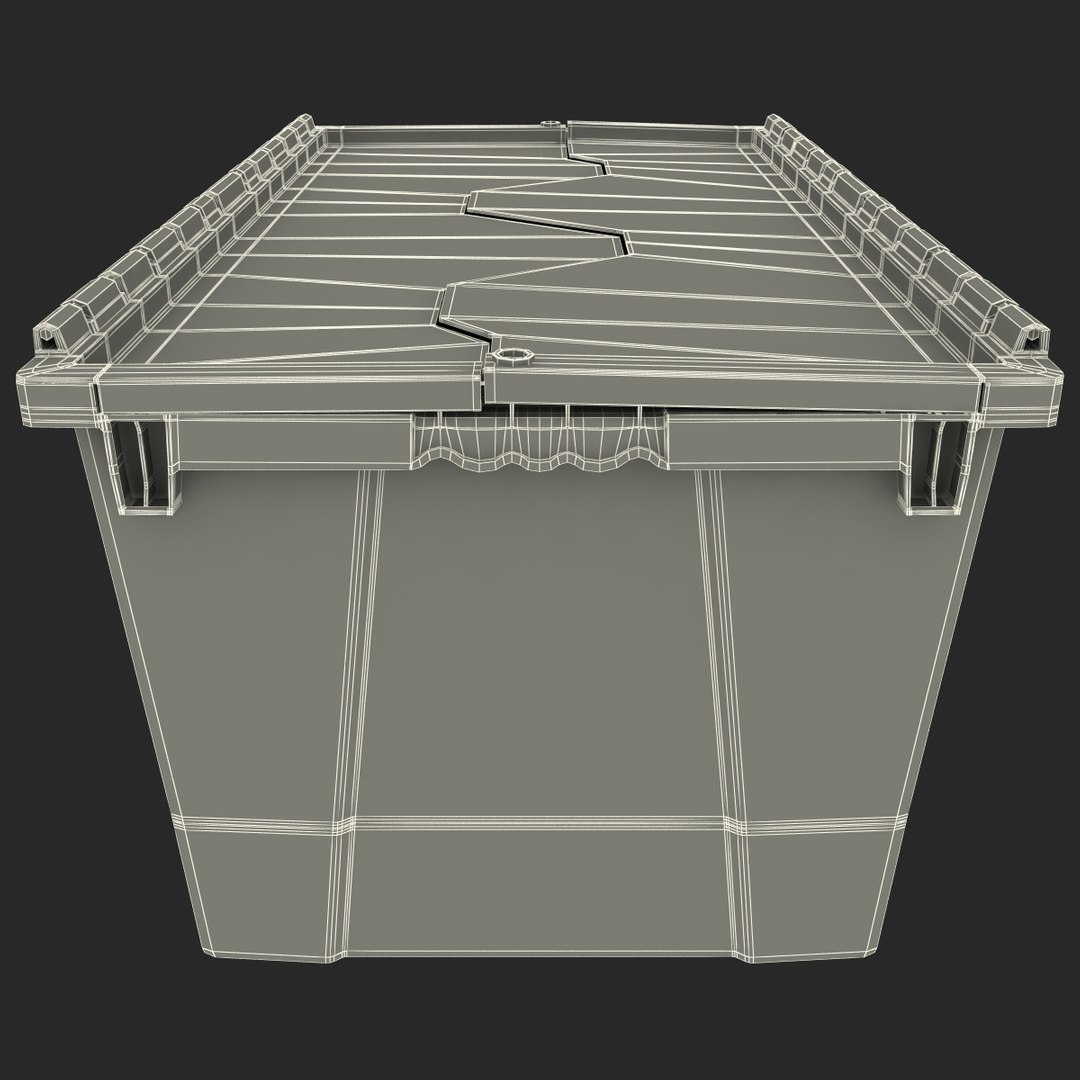 3d model industrial storage bin