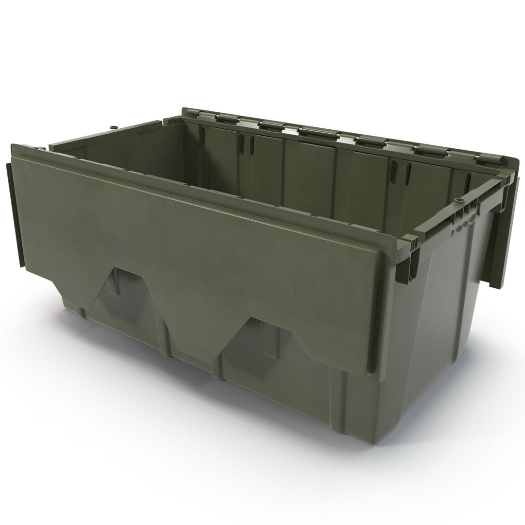 3d model industrial storage bin