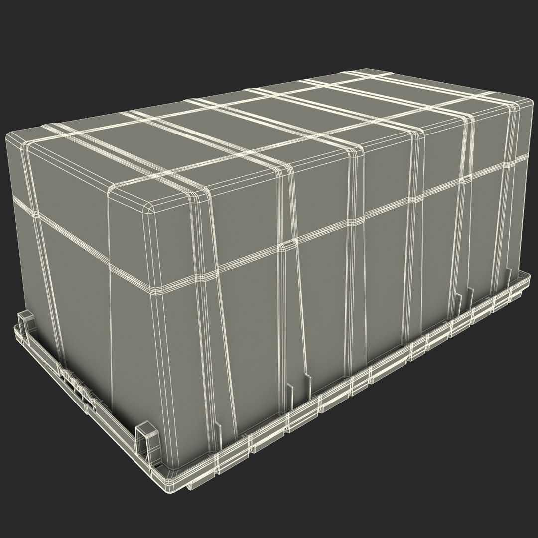 3d model industrial storage bin