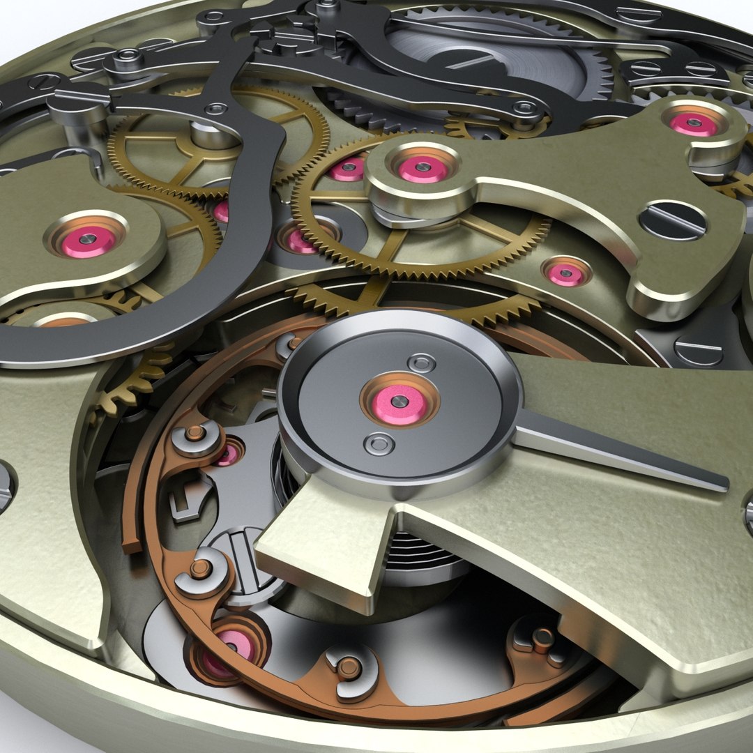 3d Watch Mechanism Model