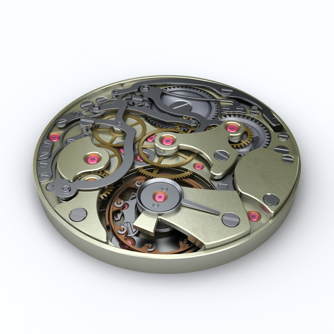 3d Watch Mechanism Model