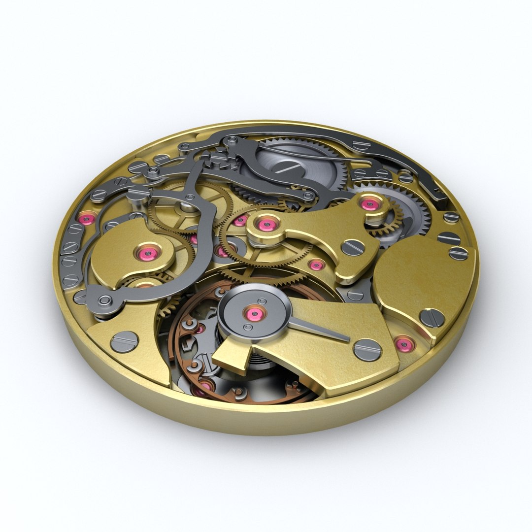 3d Watch Mechanism Model