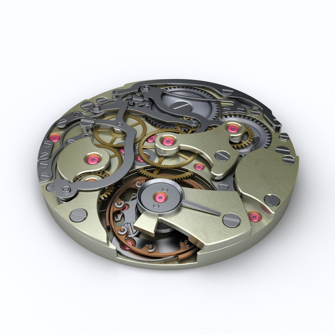 3d Watch Mechanism Model