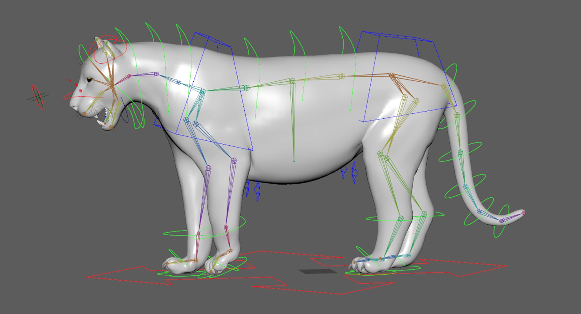 Tiger rigged 1 fur 3D - TurboSquid 1164932