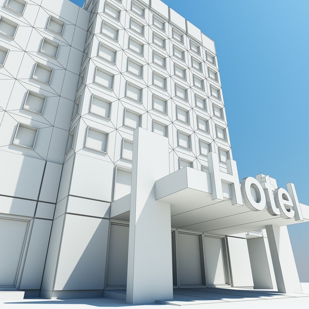 Hotel Building 3d Max