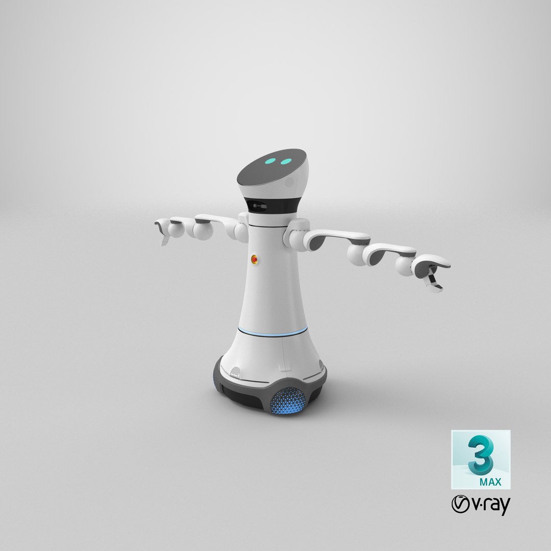 3D 4 service robot arms model - TurboSquid 1602191