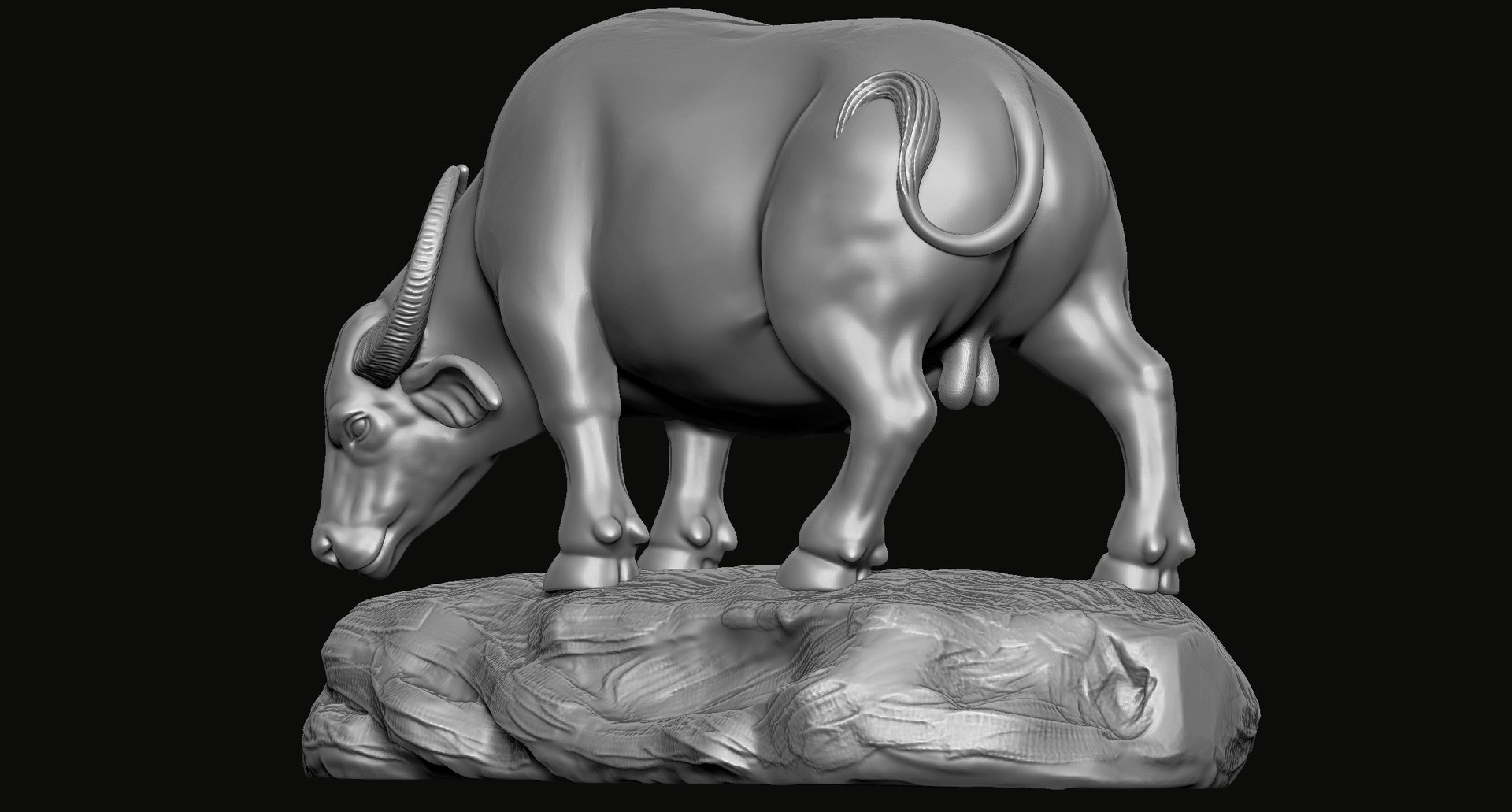 Buffalo Statue 3D Model - TurboSquid 2253052