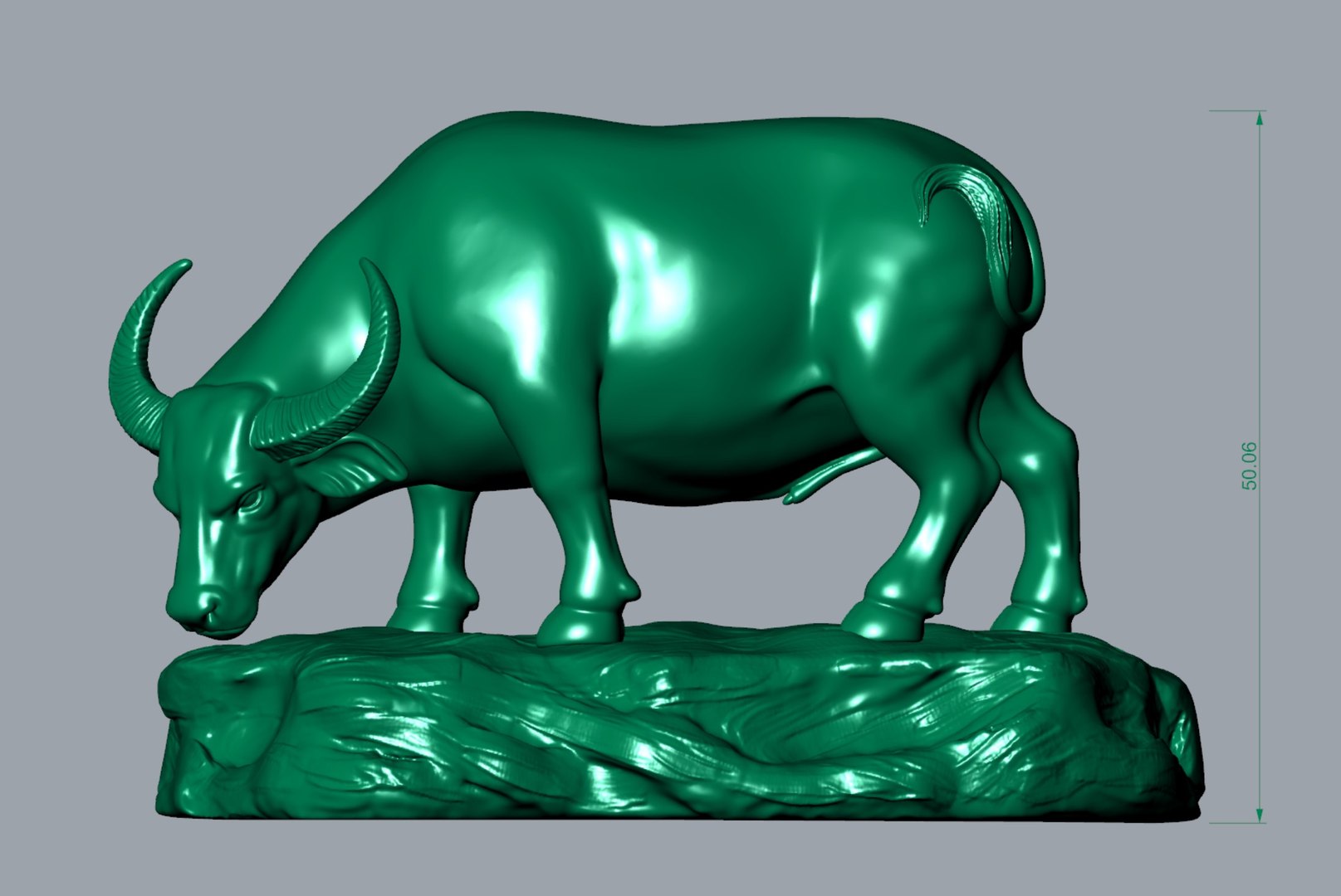 Buffalo Statue 3D Model - TurboSquid 2253052