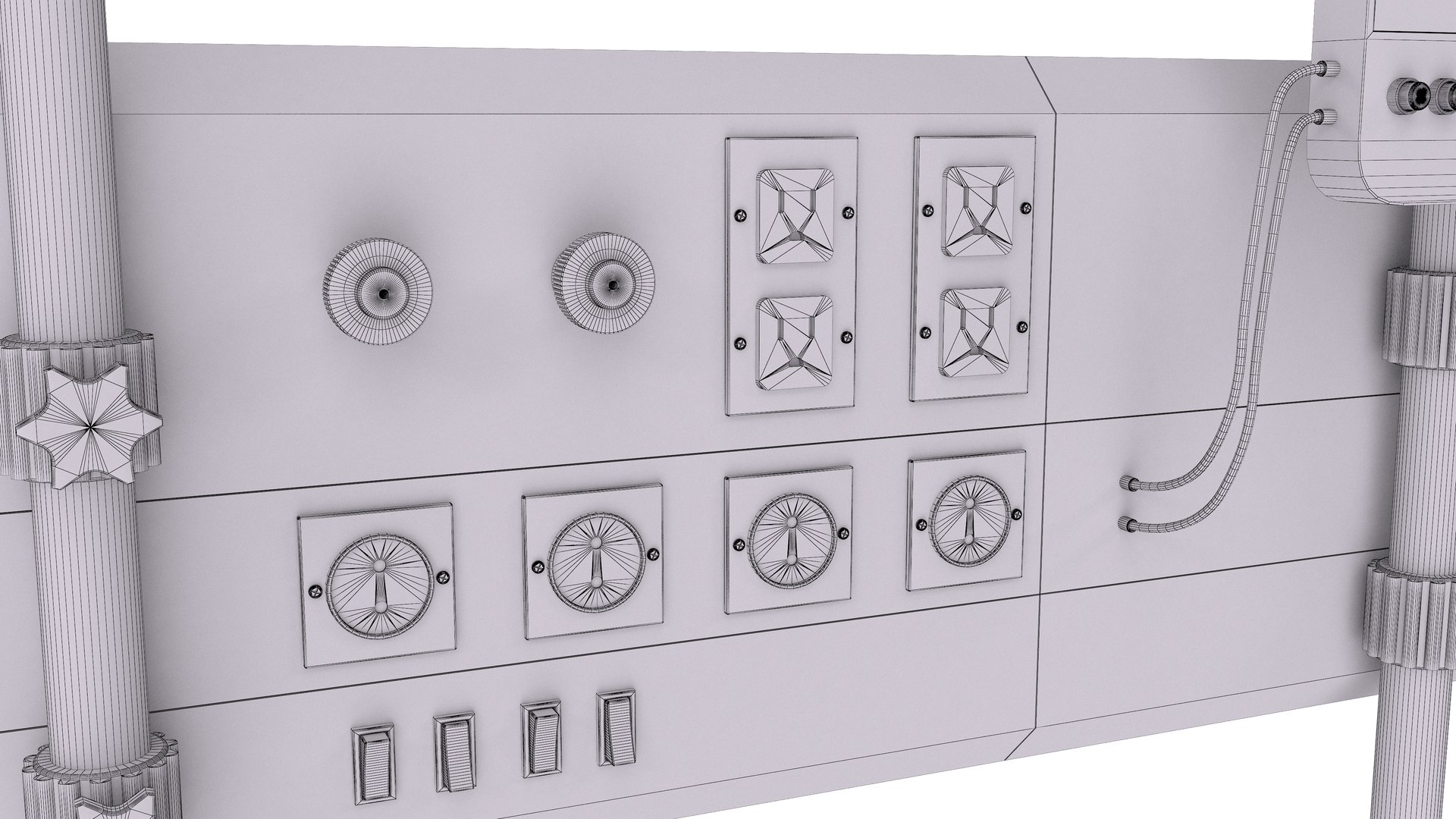 ICU Headbed Set 3D model - TurboSquid 1858252